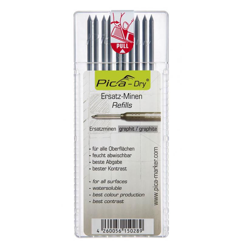 Pica Dry 4030 Multi-Use Graphite Lead Refill 10 Pack — Coastal Tool