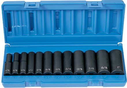 Grey Pneumatic 1213D 3/8" Impact Socket Set — Coastal Tool